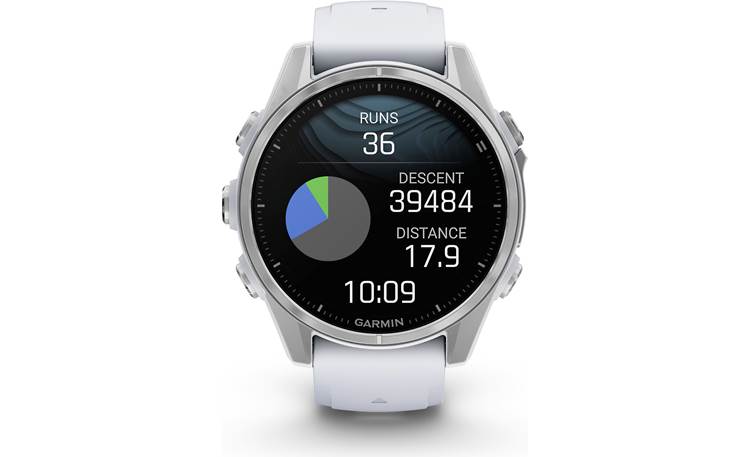Garmin fenix 8 (Silver with Whitestone Band) Multisport GPS smartwatch ...