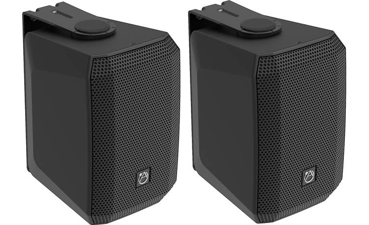 AtlasIED AS-4T (Black) 4" AS-Series 2-way, weather-resistant commercial compact surface-mount ...