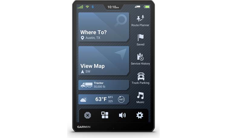 Garmin dēzl™ OTR1020 Portable GPS navigator with 10" screen for ...