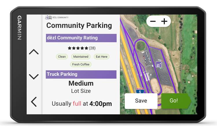 Garmin dēzlCam™ OTR725 Portable GPS navigator with 7" screen and built ...