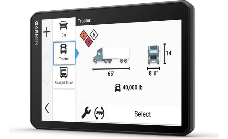 Garmin dēzlCam™ OTR725 Portable GPS navigator with 7" screen and built ...