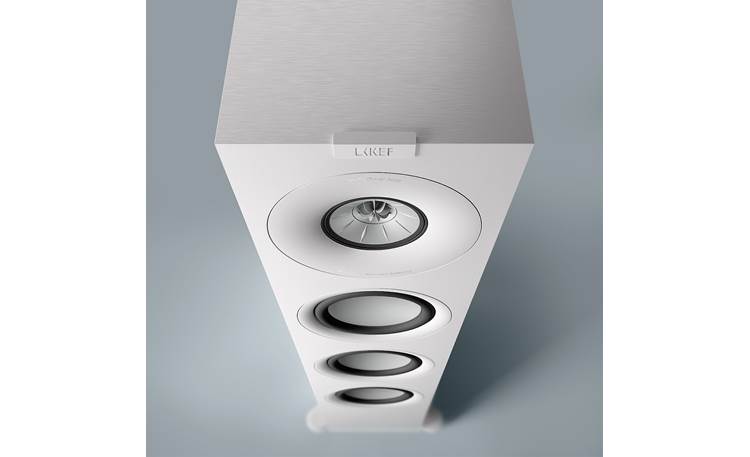 KEF Q11 Meta (Satin White) Floor-standing speaker at Crutchfield