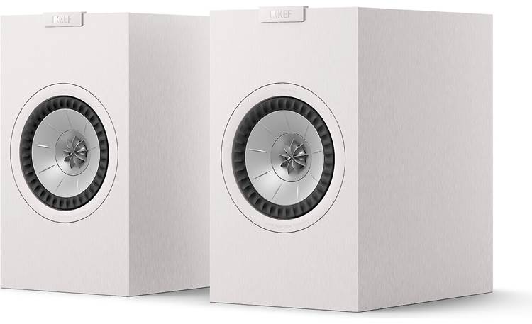KEF Q1 Meta (Satin White) Bookshelf speakers at Crutchfield