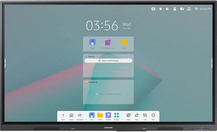 Samsung WA75D (75") WAD Series collaborative display with Wi-Fi at ...