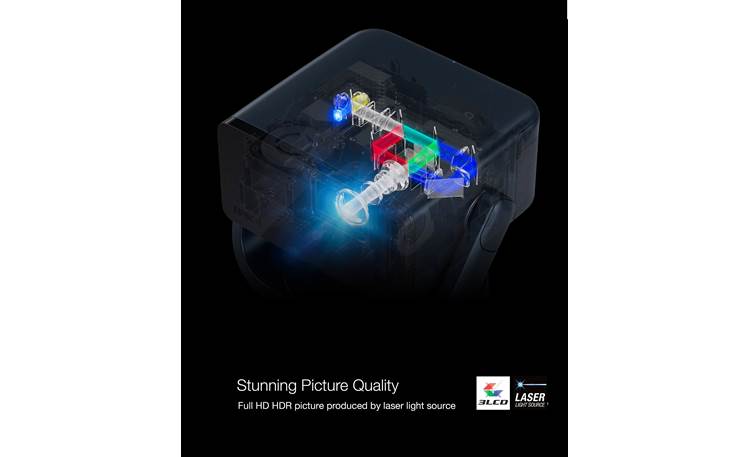 Epson EpiqVision® Mini EF22 Compact laser streaming HD projector (Stone ...