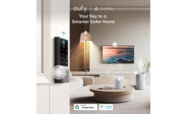 eufy by Anker Smart Lock E31 Fingerprint-scanning smart lock at Crutchfield