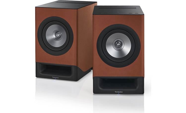 Technics SC-CX700 (Terracotta Brown) Powered stereo speakers with Wi-Fi ...