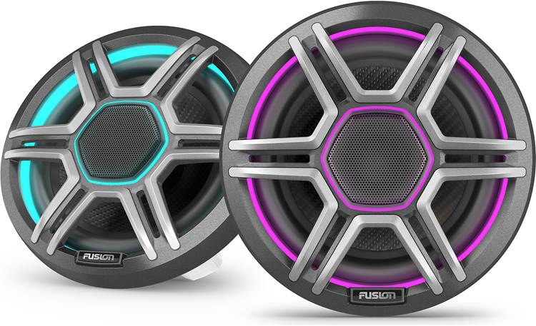 Fusion Apollo™ AP-FL65SPG (Sport Gray Grilles) 6.5" marine CRGBW LED ...