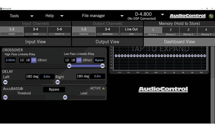 AudioControl DM-608 Digital Signal Processor DSP with 6 inputs and 8 ...