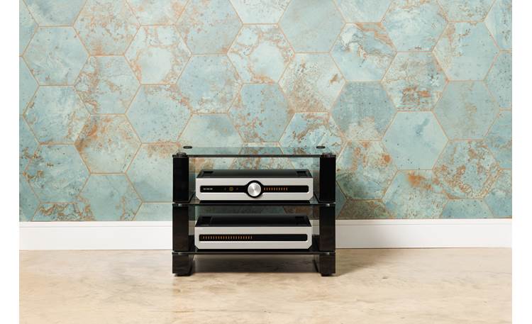 Blok Stax 2G 3-Shelf Collection (Black Glass/High Gloss Black) Modular ...