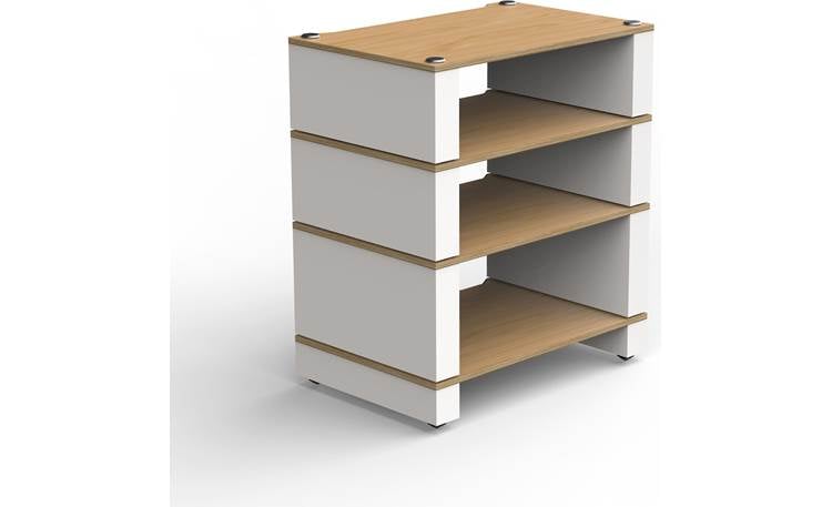 Blok Stax 2G 4-Shelf Collection (Natural Ash/Satin White) Modular audio ...