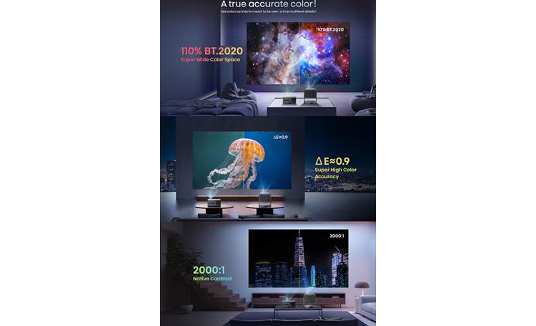 Hisense C2 Pro 4K laser streaming projector at Crutchfield