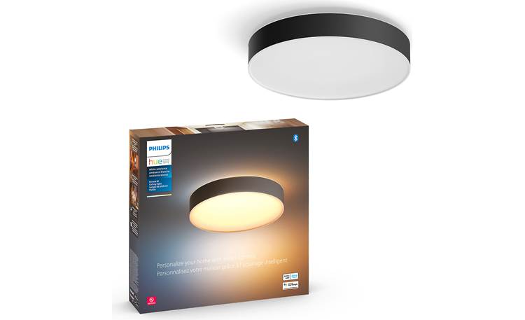 Philips Hue Enrave White Ambiance Ceiling Light (Medium) (Black) Smart ...