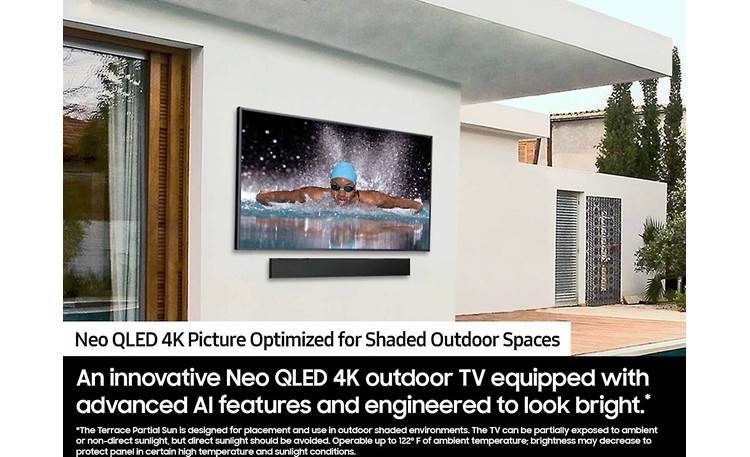 Samsung QN65LST7D "The Terrace" (65") LST7D partial-sun outdoor Smart ...