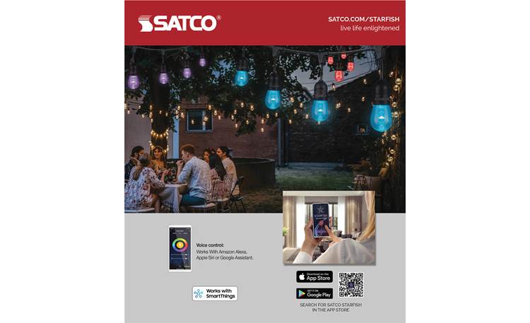 Satco Starfish Indoor/Outdoor Smart String Light (24-foot): price, highlights, specs, photos ...