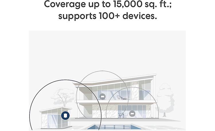 eero Outdoor 7 Weatherproof dual-band Wi-Fi 7 mesh extender at Crutchfield