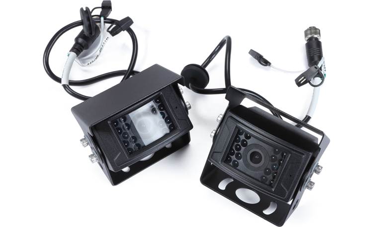 Brandmotion FLTW-7100 Commercial vision system with 7" DVR monitor and four wired cameras (front ...