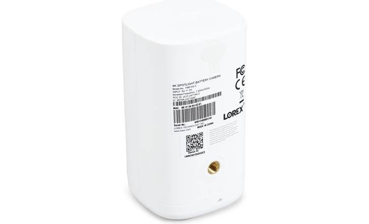 Lorex 4K Spotlight Battery Wi-Fi Security Camera (White) Battery ...