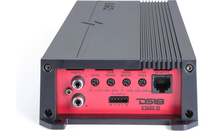 DS18 G3600.1D Gen-X mono subwoofer amplifier — 1200 watts RMS x 1 at 1 ohm at Crutchfield