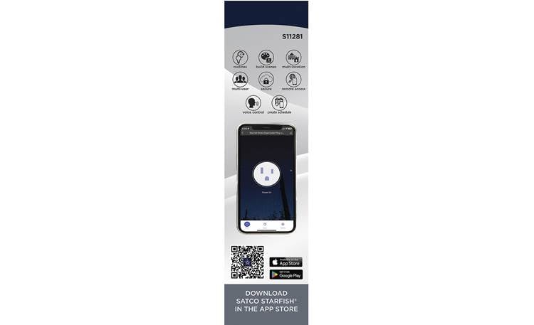 Satco Starfish Smart Outdoor Plug Weatherproof dual-outlet plug with Wi ...