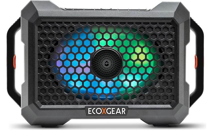 Ecoxgear DEFENDER (Black Oak) Waterproof portable Bluetooth® speaker with built-in party lights ...
