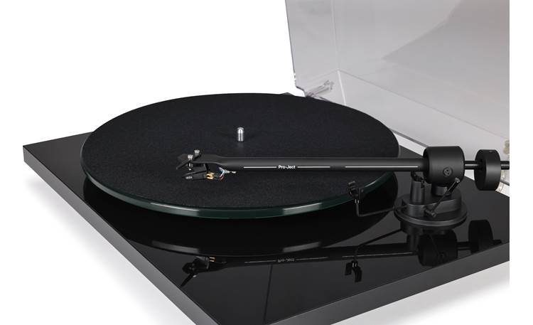 Pro-Ject T1 EVO (High-Gloss Black) Manual belt-drive turntable with pre ...