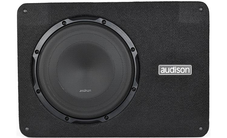 Audison Prima APBX 10 S4S Sealed enclosure with 10" 4-ohm shallow subwoofer at Crutchfield