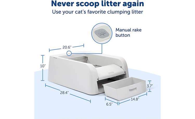PetSafe ScoopFree® Clumping Self-Cleaning Litter Box Automatic litter ...