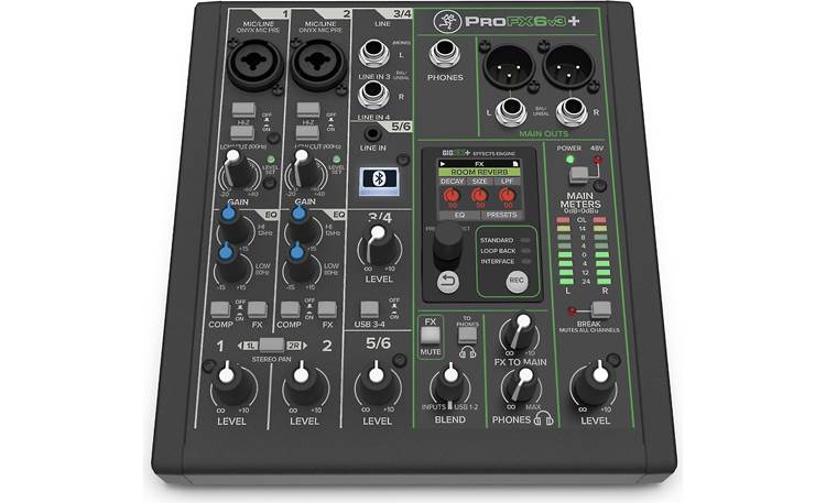 Mackie ProFX6V3+ 6-channel mixer with enhanced effects, compression ...