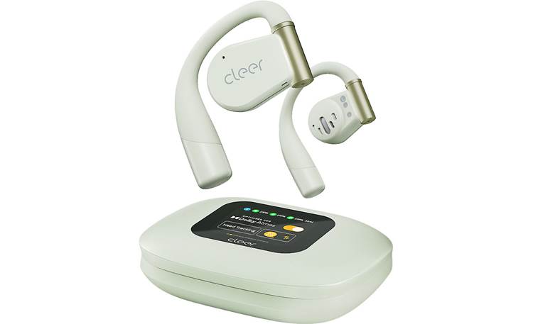 Cleer ARC 3 (Green) Wireless open-ear earbuds with touchscreen case at ...