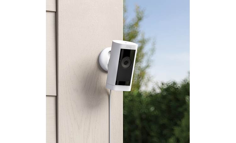 Ring Stick Up Cam Pro (Plug-in) (White) Plug-in indoor/outdoor security ...