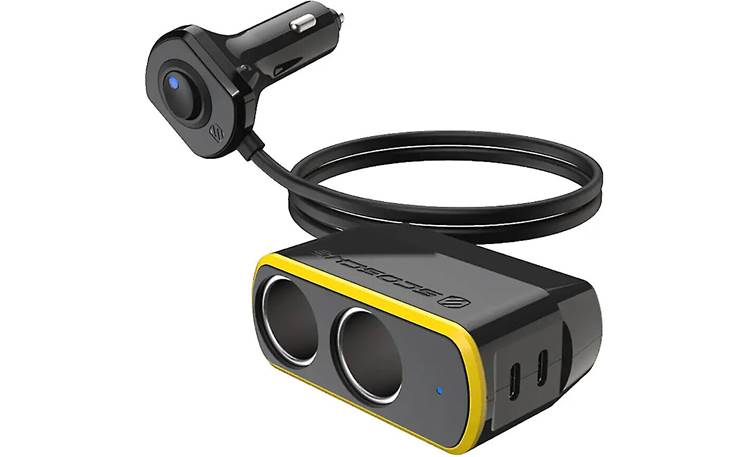 Scosche DoubleUp™ 12-volt Adapter 12-volt DC power adapter with four ...