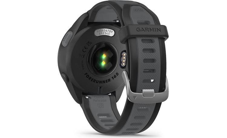 Garmin Forerunner 165 (Black with Slate Gray band) GPS running ...
