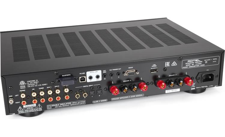 Rotel A12 MKII (Black) Stereo integrated amplifier with built-in DAC ...