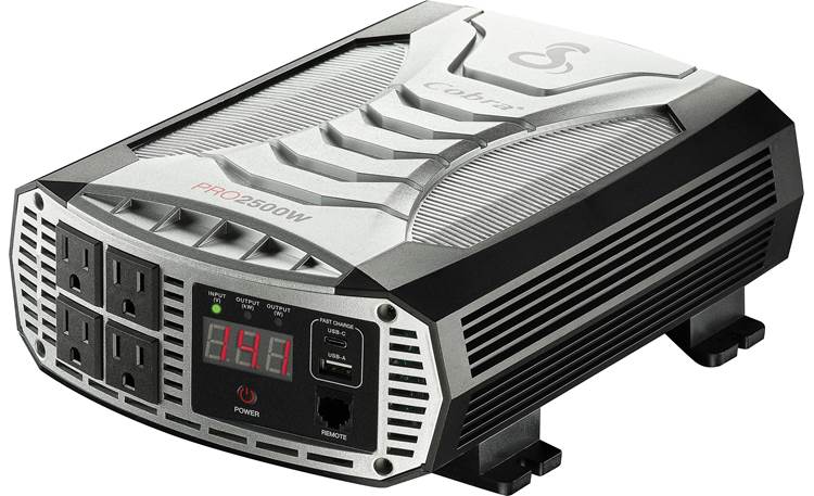 Cobra PRO 2500W DC to AC power inverter with 2500-watt continuous power ...