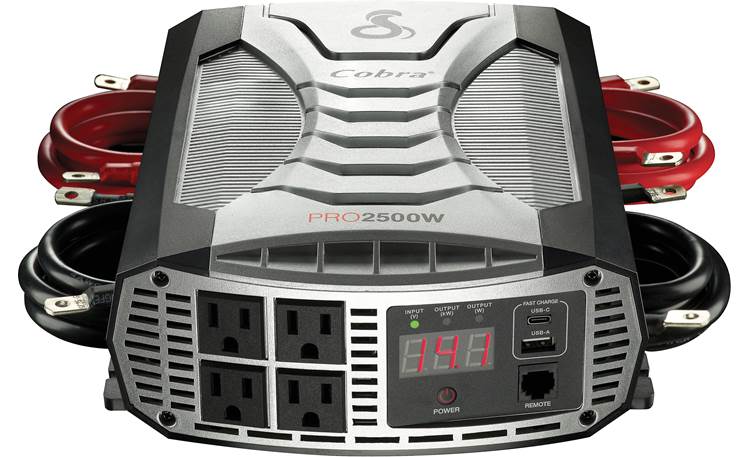 Cobra PRO 2500W DC to AC power inverter with 2500-watt continuous power ...