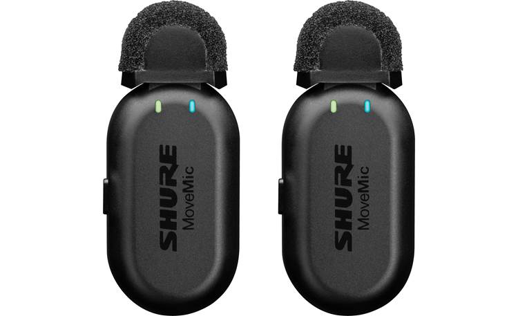 Shure MoveMic Two Two wireless lavalier mic/transmitters with charging ...