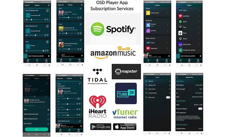OSD Black SRT4 GEN2 4-zone network music player with Apple AirPlay® at ...