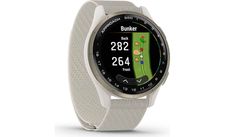 Garmin Approach® S50 (Cream Gold Bezel/Ivory Band) Golf GPS watch ...