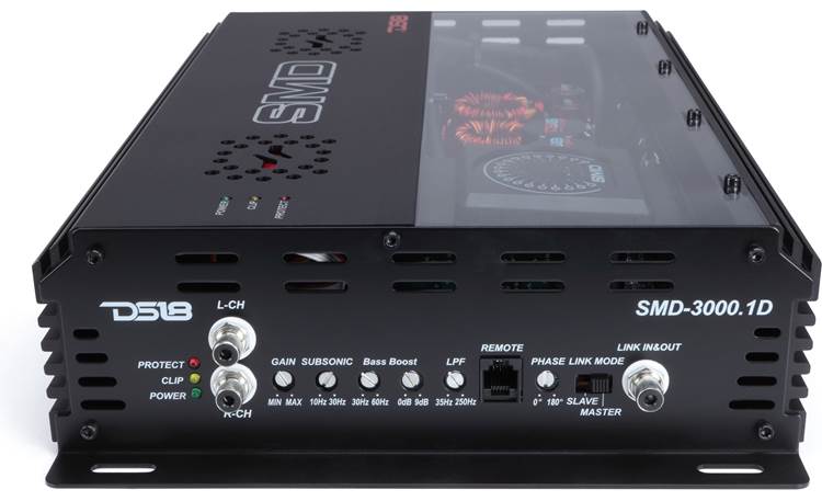 DS18 SMD-3000.1D Steve Meade Designs mono subwoofer amplifier — 3000 watts RMS x 1 at 1 ohm at ...