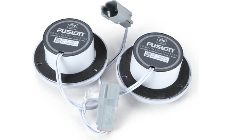 Fusion Signature Series 3i Component Tweeters (White) Marine 1" aluminum dome tweeters ...