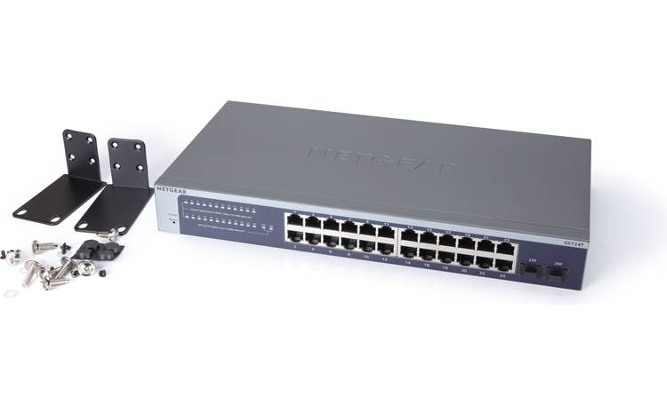 NETGEAR GS724Tv6 24-port Gigabit Ethernet managed smart switch with 2 ...