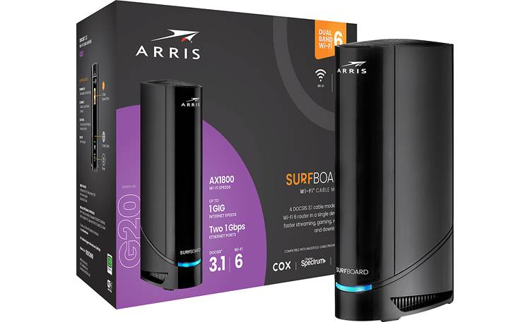 ARRIS SURFboard G20 Cable modem/router with Wi-Fi 6 at Crutchfield
