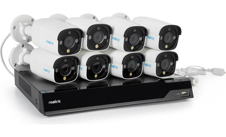 Reolink NVS16-12MB8 Video surveillance system with 4TB NVR and eight ...