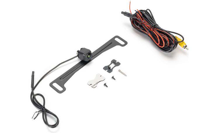 Audiovox ACA800 License-plate-mount backup camera with parking lines at ...