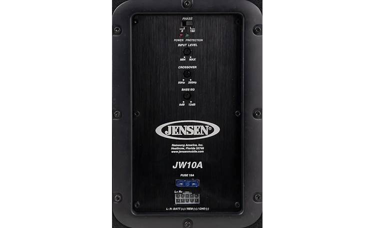 Jensen JW10A Powered subwoofer with 10" sub and 100-watt amp at Crutchfield