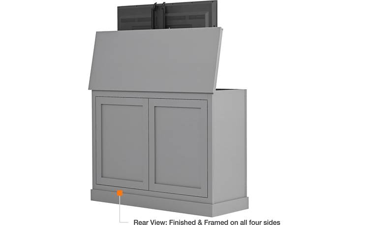 Large Outdoor Luxe TV Lift Cabinet (Coastal Gray) Motorized lift ...