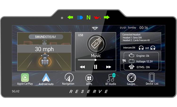 Soundstream Reserve SG.V2 Reserve series 8.2" touchscreen receiver ...