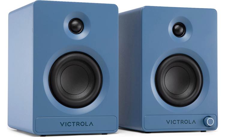 Victrola Tempo VPS-400 (Blue) Powered stereo speakers with Bluetooth ...