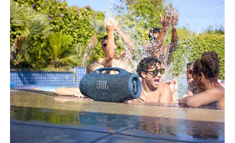 JBL Boombox 4 (Blue) Waterproof portable Bluetooth speaker at Crutchfield